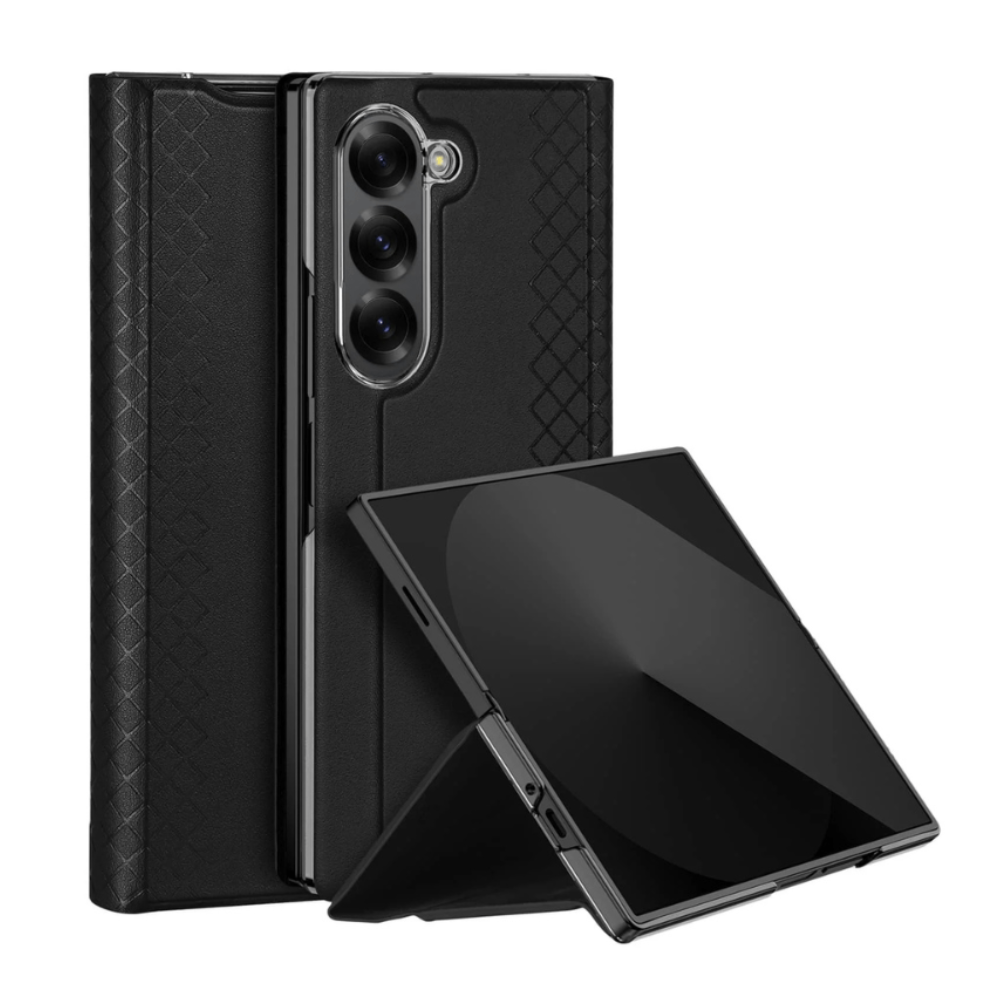 Recro Leather Case For Galaxy Z Fold 5 And 6 With Card Holder And ...