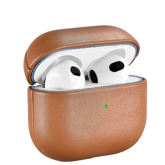 Vel Genuine Leather AirPods 3 Case, Gives A Classic Timeless Look To ...